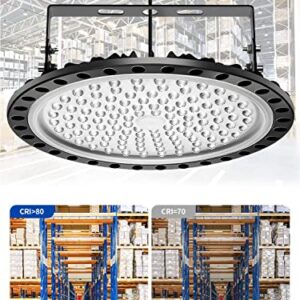 wowspeed LED High Bay Light,500W 50000LM UFO LED High Bay Light,6500K Daylight LED Shop Light, IP65 Waterproof LED Commercial Warehouse Area Light,LED Garage Light for Garage Gym Factory Warehouse