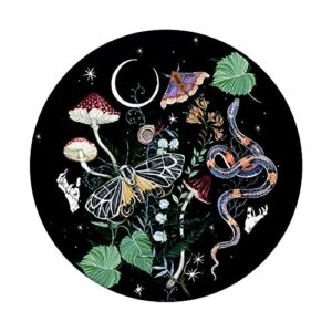 Aesthetic Snake Butterfly Mushroom Stars And Moon Flowers PopSockets Swappable PopGrip