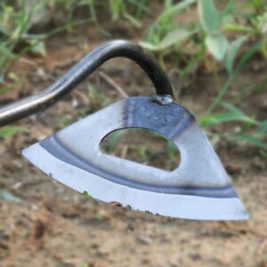 PINTLE Garden Hoe - All-Steel Hardened Hollow Hoe for Weeding, Garden Edger Weeder, Easy Weeding and Soil Loosening, Weeding Hoe Garden Tool, Durable and Efficient Hand Tool