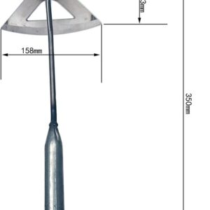 PINTLE Garden Hoe - All-Steel Hardened Hollow Hoe for Weeding, Garden Edger Weeder, Easy Weeding and Soil Loosening, Weeding Hoe Garden Tool, Durable and Efficient Hand Tool