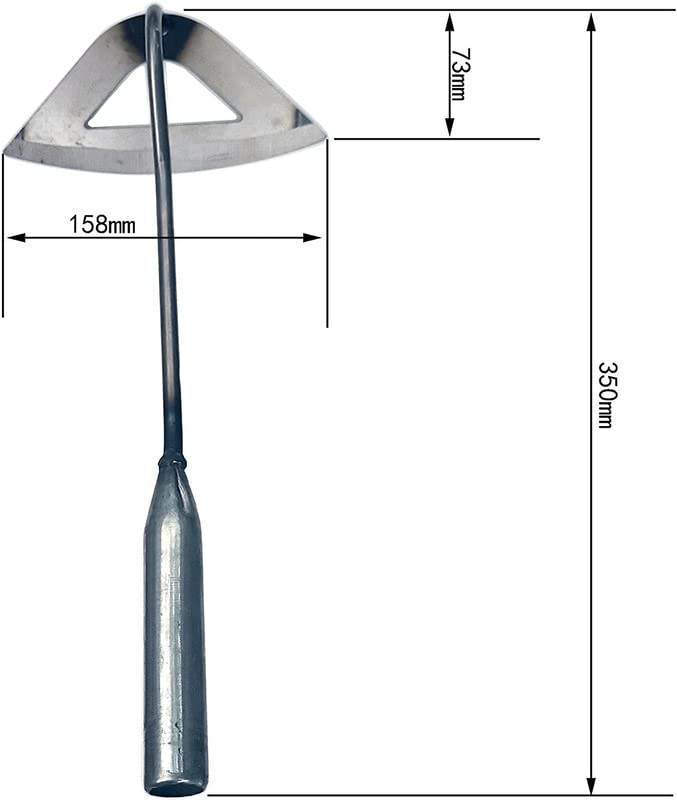 PINTLE Garden Hoe - All-Steel Hardened Hollow Hoe for Weeding, Garden Edger Weeder, Easy Weeding and Soil Loosening, Weeding Hoe Garden Tool, Durable and Efficient Hand Tool