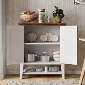 Amyove Buffet Storage Cabinet, White