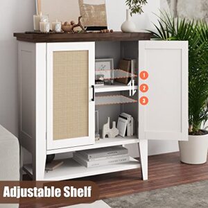 Amyove Buffet Storage Cabinet, White