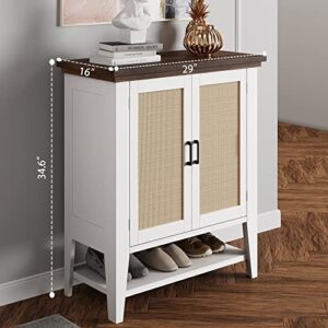 Amyove Buffet Storage Cabinet, White