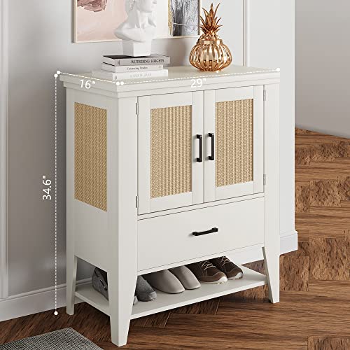 Amyove Buffet Storage Cabinet, Off White