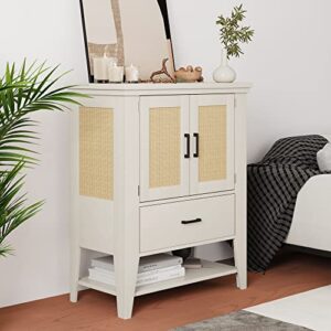 Amyove Buffet Storage Cabinet, Off White