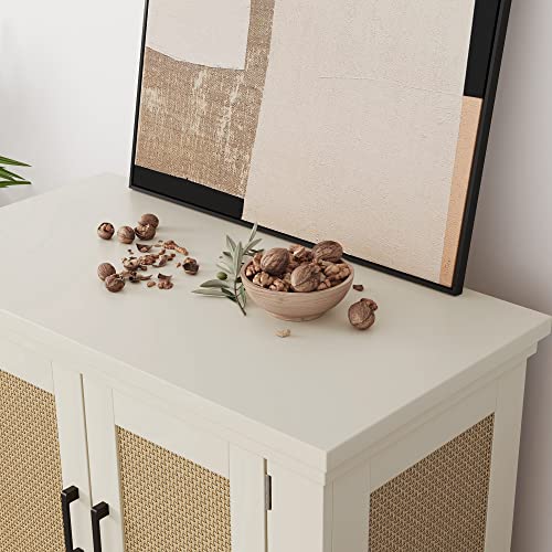 Amyove Buffet Storage Cabinet, Off White