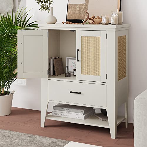 Amyove Buffet Storage Cabinet, Off White