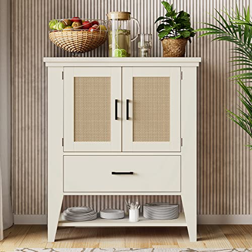 Amyove Buffet Storage Cabinet, Off White