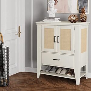 Amyove Buffet Storage Cabinet, Off White