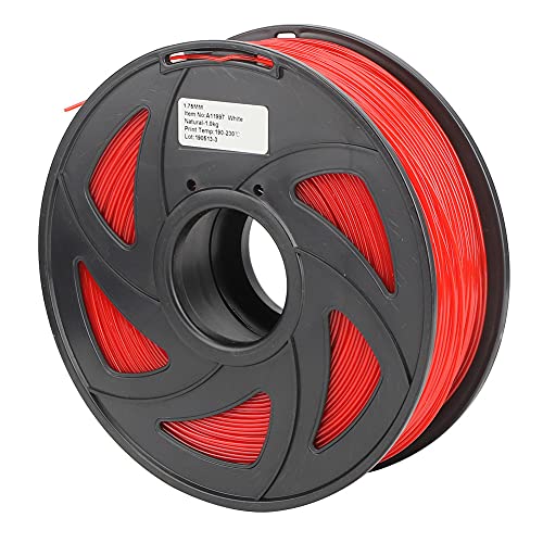 1.75mm 1KG 3D Printer Long Filament Red 3D Printing Consumables Neatly Wound PLA Meta Filament Bundle Industrial Additive Manufacturing Products for Home Decoration