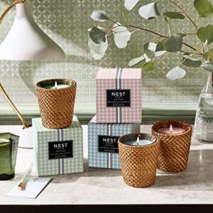 NEST New York Wild Mint & Eucalyptus Scented Classic Candle, Long-Lasting Candle for Home with Rattan Sleeve, 8.1 Oz.