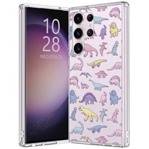 bicol galaxy s23 ultra case - cute dinosaurs design, 16ft drop tested, durable tpu bumper for women & girls