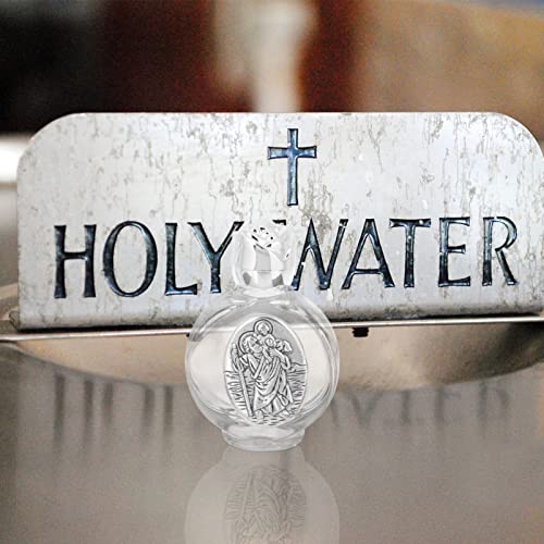 Refillable Water Bottles Holy Water Bottle: 2pcs Clear Glass Water Bottle Small Glass Holy Water Bottle Catholic Home Blessing Housewarming Gift Christian Easter Party Favor