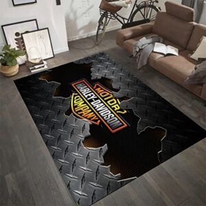 harley rug,motorbike rug,eagle rug,rugs for living room,rugs for garage,rugs for bedroom,teen's room rug,aesthetic rug,custom rug ec953.7(63”x94,5”)=160x240cm