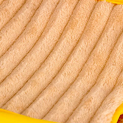 Pilarmuture Winter Warm Bird Nest Bed,Double Layer Playing Snuggle Pet Supplies Tent Toy Parakeet Budgies Winter Warm,for Parakeet Budgies Cockatiels Lovebird Cockatoo Finch Hamster(Yellow)