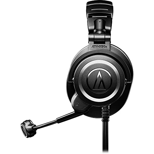 Audio-Technica ATH-M50xSTS-USB StreamSet Headset with USB Connector with Headphone Stand & Goby Labs Headphone Cleaner w/Cloth