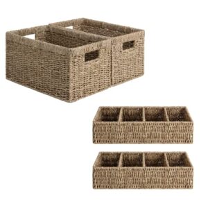 storageworks seagrass storage baskets