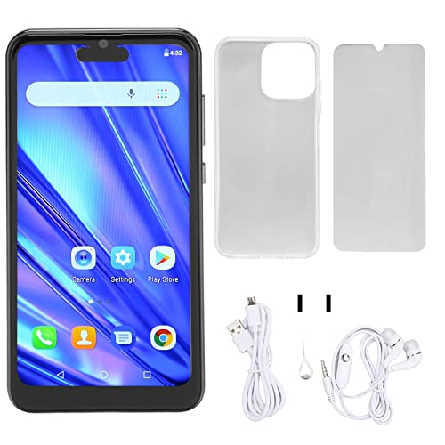 Smartphone, 6.1 Inch HD Screen Unlocked Mobile Phone 100-240V Ultrathin 4GB RAM 32GB ROM for Calling (US Plug)