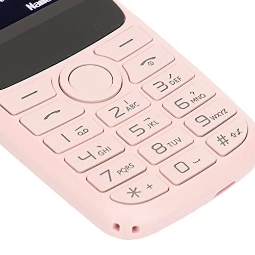 Naroote Senior Cell Phone, Unlocked Cellphone 2G GSM 2.4in Screen for Travel (Pink)