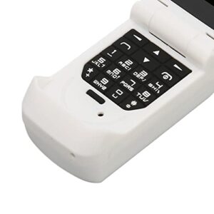 Flip Phone, OLED Screen Bluetooth 0.66 Inch Small Flip Phone 300mAh Battery Support Micro SIM Card for Seniors (White)