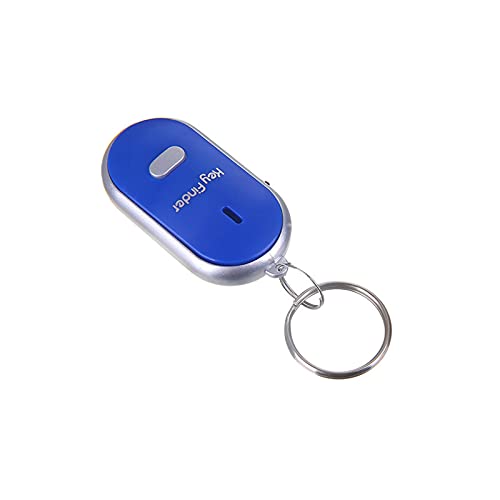 Ioeufe Portable Key Finder Locator Led Torch Keychain Sound Locator Whistle Control Car Zircon Stud Finder with Key Rings