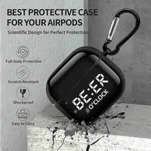 Love Beer O'Clock Case Cover Portable PC Shell Headphone Case with Keychain Compatible with AirPods 3