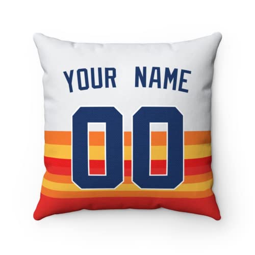 INAOO Throw Pillow Custom Any Name Number Personalized Gifts for Houston