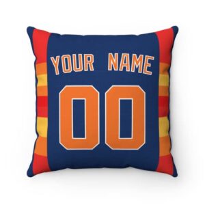 INAOO Throw Pillow Custom Any Name Number Personalized Gifts for Houston