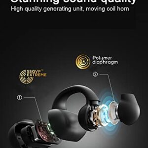 Micool Wireless Ear-Clip Headphones Bone Conduction Bluetooth 5.3, Open Ear Sport Clip on Earring Earbuds, Waterproof and Mini Earphones, HiFi Sound and Long Battery Life