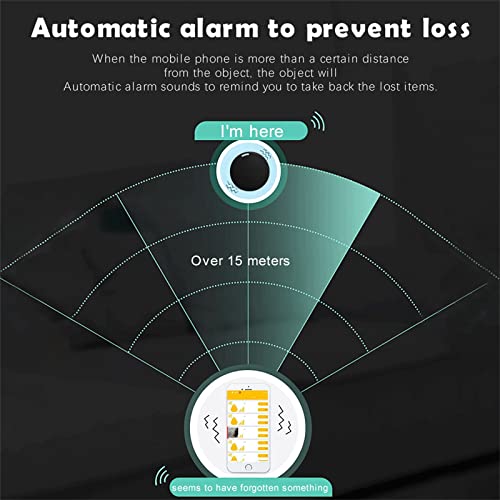 YUUAND Bluetooth Anti-Lost Device,Ring Locator,Portable Intelligent Security Device for Preventing Mobile Phone Keys from Being Lost