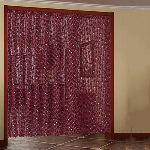 LEOSXA Wood Bamboo Beaded Curtain,Bamboo Beaded Curtain for Doorway,Partition Door Fly Beads Curtain,Wall Hanging Room Divider,Curtains Privacy Screen,for Home Doorways,Custom (120 Strand