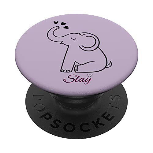 Slay Elephant Love PopSockets Swappable PopGrip