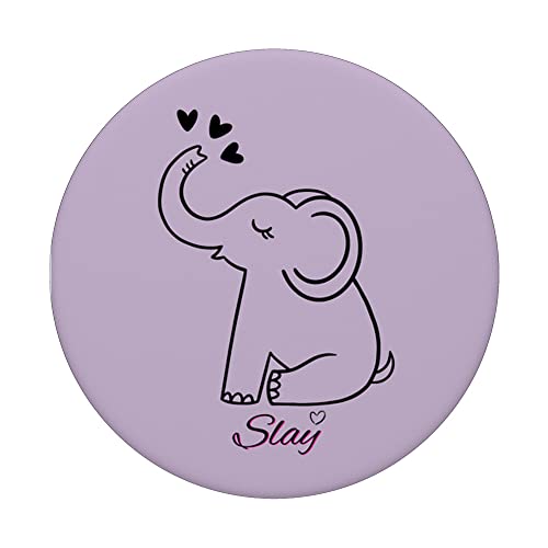 Slay Elephant Love PopSockets Swappable PopGrip