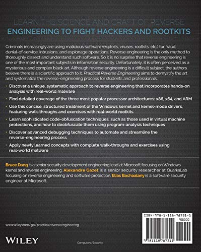 Practical Reverse Engineering: x86, x64, ARM, Windows Kernel, Reversing Tools, and Obfuscation