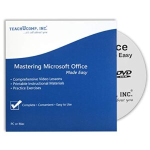 teachucomp video training tutorial for microsoft office 2013 and 2010 dvd-rom course and pdf manuals