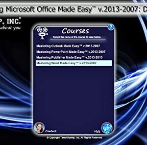 TEACHUCOMP Video Training Tutorial for Microsoft Office 2013 and 2010 DVD-ROM Course and PDF Manuals