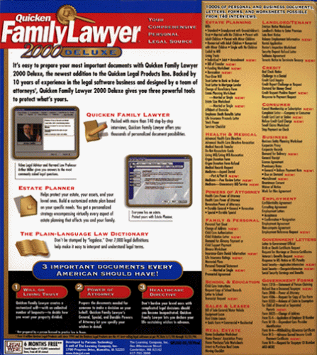 Quicken Family Lawyer 2000 Deluxe