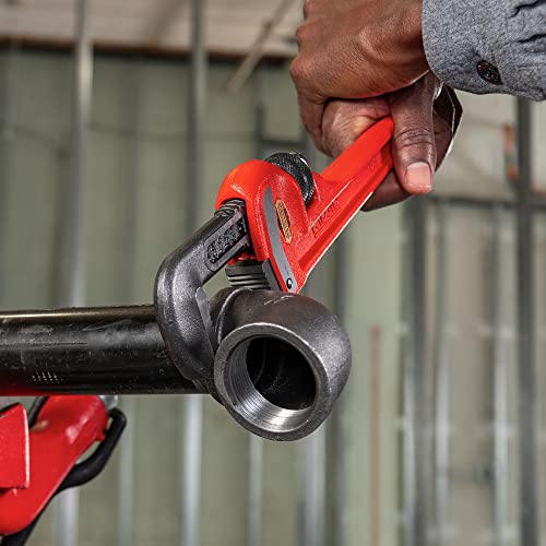 RIDGID 31020 Model 14 Heavy-Duty Straight Pipe Wrench, 14-inch Plumbing Wrench, Red