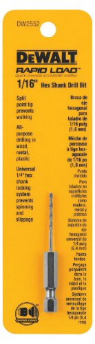 DEWALT DW2552-1/16-Inch Hex Shank Drill Bit