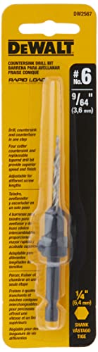 DEWALT DW2567 #6 Countersink with 9/64-Inch Drill Bit