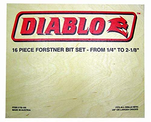 Freud FB-100 16PC Diablo Forstner Drill Bit Set