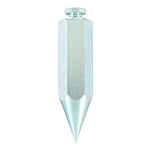 johnson level & tool 08 steel hexagonal plumb bob, 8 oz., steel finish, 1 pack