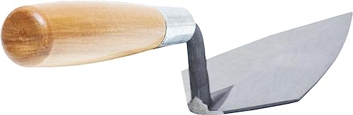 MARSHALLTOWN Pointing Trowel, 5 x 2 1/2 Inch Inch Blade, Philadelphia Pattern, Single Piece High Carbon Steel, Wooden Handle, Repair Mortar Joints, Masonry, Made in the USA, 45 5