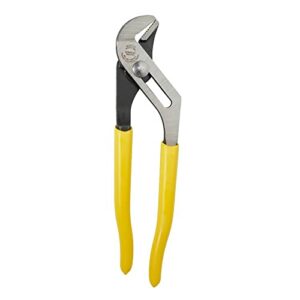 Klein Tools D502-10 Pump Pliers, 10-Inch Tongue and Groove, Quick-Adjust Rivet, 1-3/4 Inch Max Parallel Jaw Range, Tension Loaded Joint