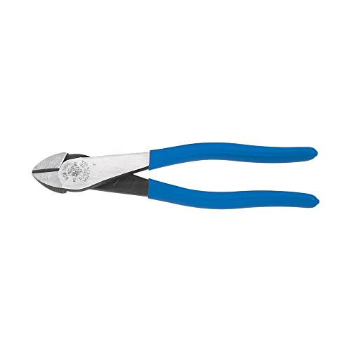 Klein Tools D2000-28 Pliers, Diagonal Cutting Pliers with Angled Head are Heavy-Duty to Cut ACSR, Screws, Nails, Most Hardened Wire, 8-Inch