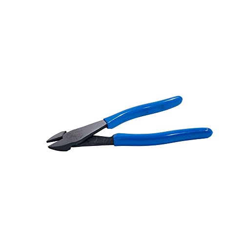 Klein Tools D2000-28 Pliers, Diagonal Cutting Pliers with Angled Head are Heavy-Duty to Cut ACSR, Screws, Nails, Most Hardened Wire, 8-Inch