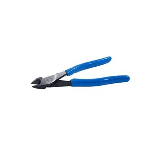 Klein Tools D2000-28 Pliers, Diagonal Cutting Pliers with Angled Head are Heavy-Duty to Cut ACSR, Screws, Nails, Most Hardened Wire, 8-Inch