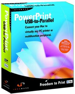 infowave power print 5.0 usb to parallel for macintosh