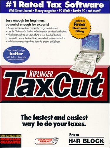 Kiplinger TaxCut from H&R Block Filing Year 2000